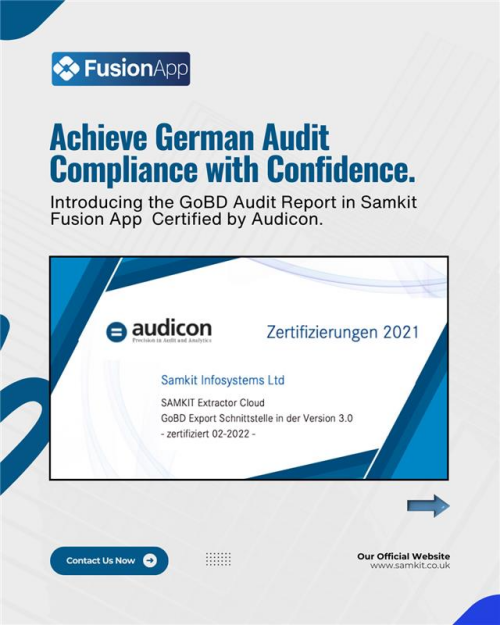 GoBD audit report for Oracle ERP - Gifyu