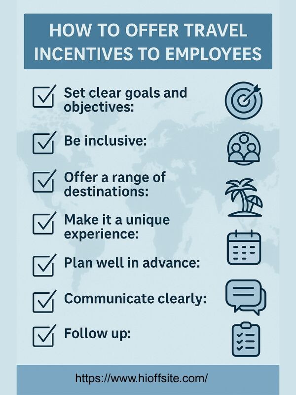 Top 7 tips for offering travel incentives to your employees - Gifyu