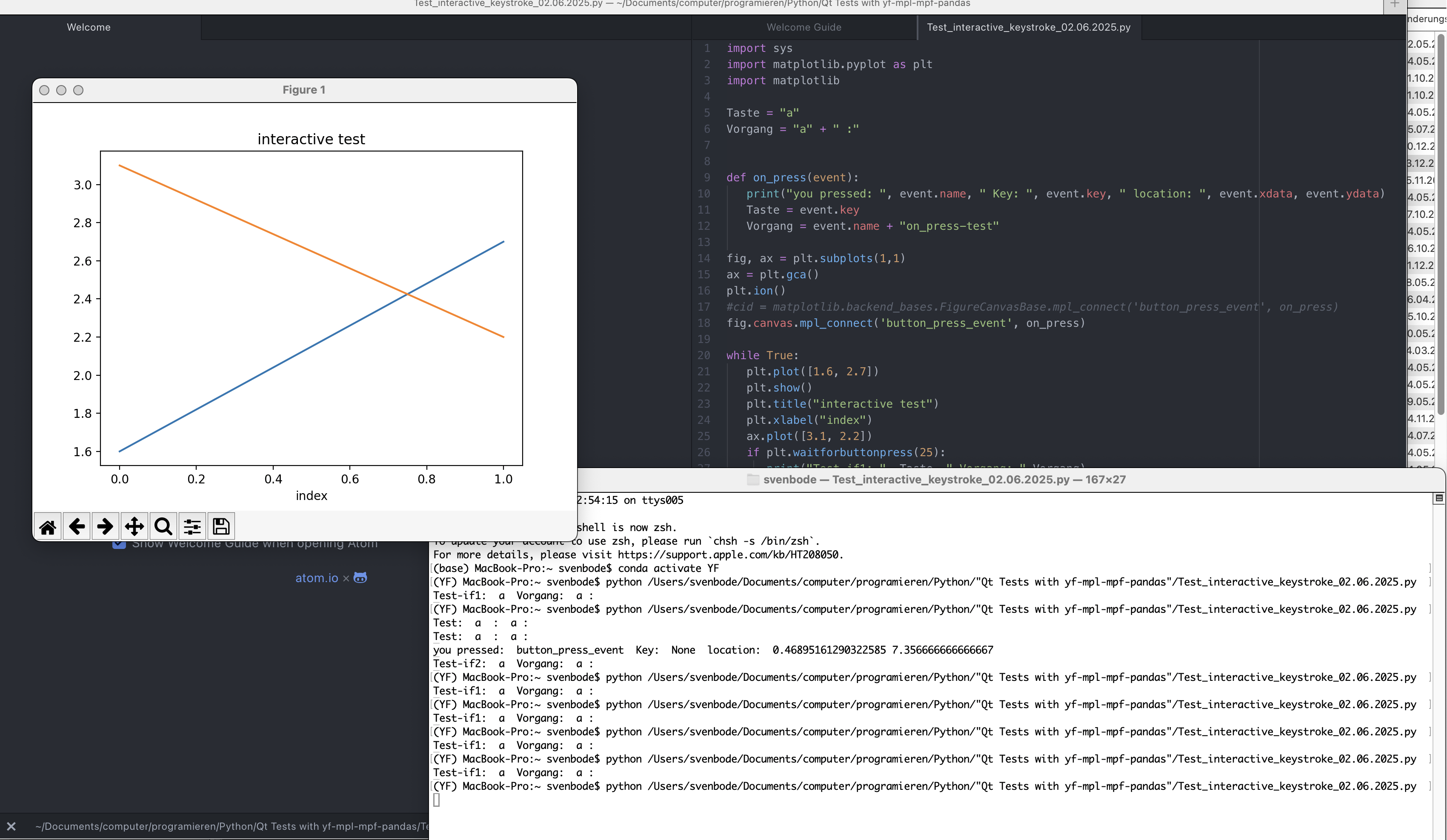 func for button_press_event does not work - Community - Matplotlib